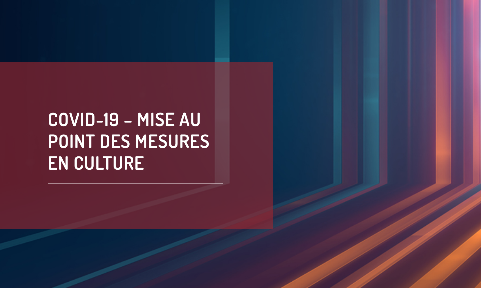 COVID-19 – MISE AU POINT DES MESURES DE PRÉCAUTION EN CULTURE - APASQ